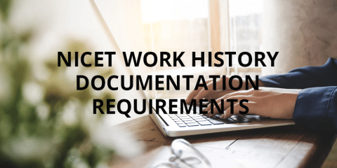 NICET Work History Documentation Requirements | National Training Center